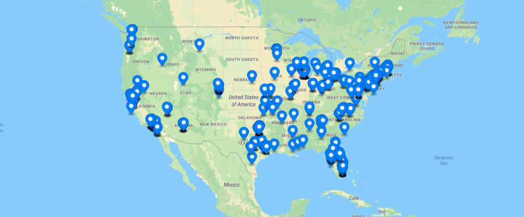 Locations - EcoScribe - Court Reporting Experts